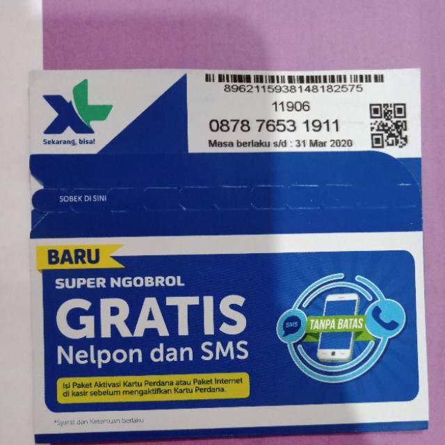 Jual KARTU PERDANA XL SUPER NGOBROL SERI TAHUN | Shopee Indonesia