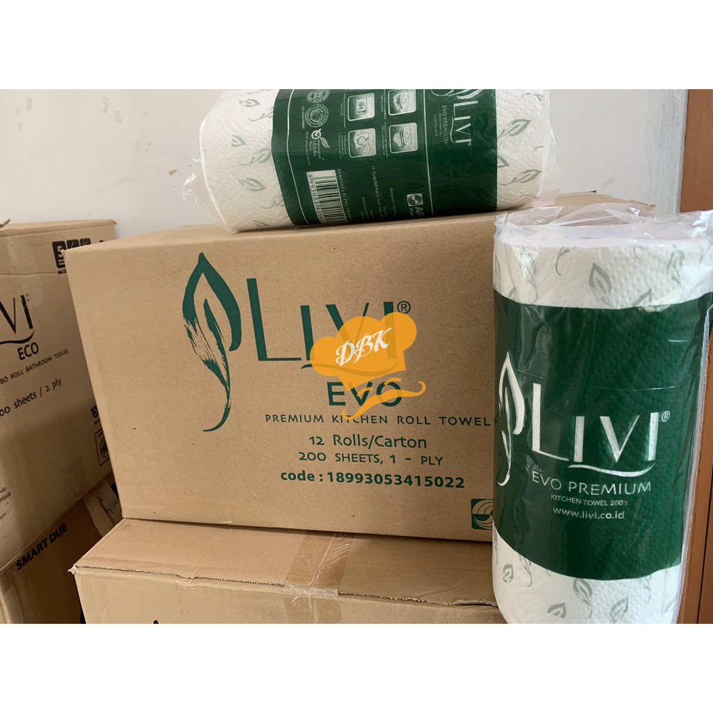 Jual Tissue LIVI EVO Premium Kitchen Roll Towel 200s (Tisu Dapur ...
