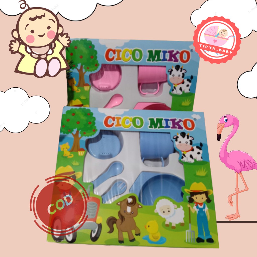 Jual CIKO MIKO PERALATAN MAKAN BAYI FEDING SET KECIL | Shopee Indonesia