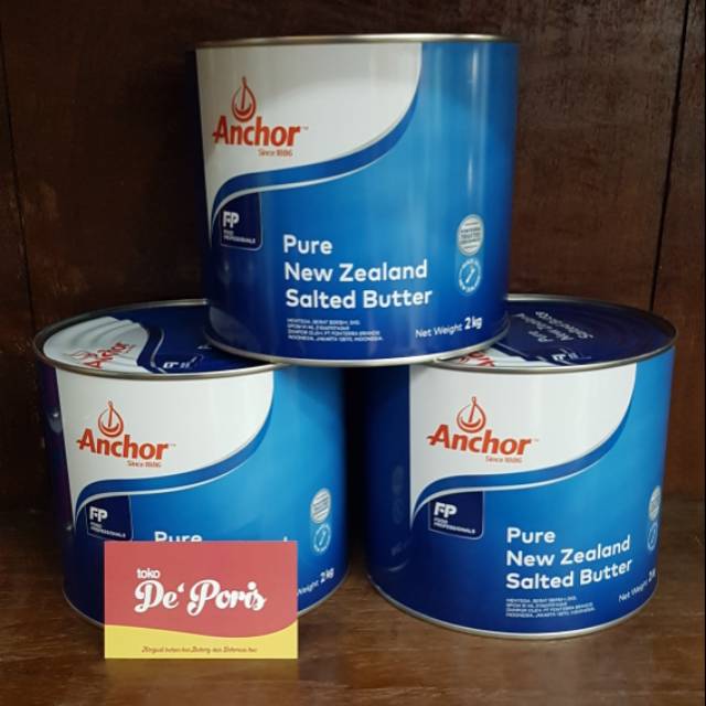Jual Anchor Golden Fern Salted butter 2kg khusus ojol | Shopee Indonesia