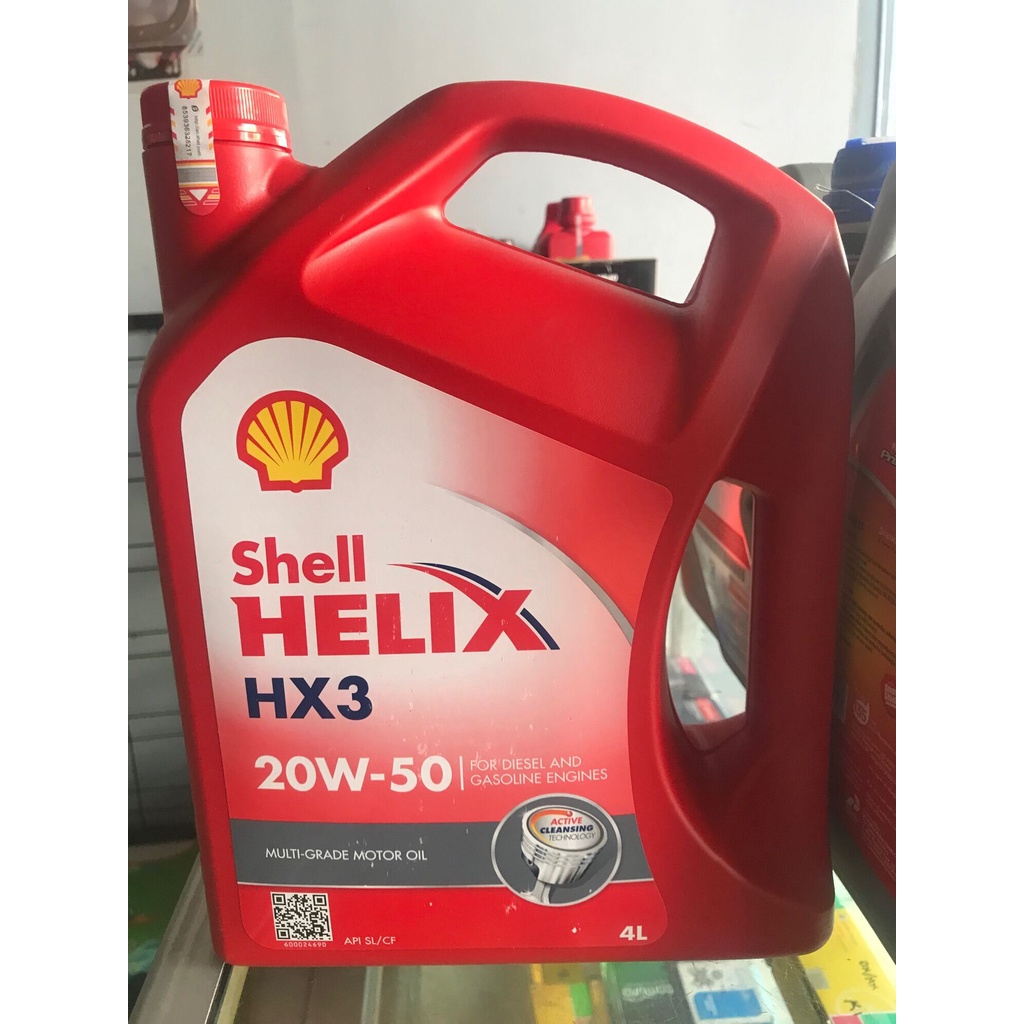 Jual Oli Mobil Shell Helix Hx3 20W-50 4Liter | Shopee Indonesia