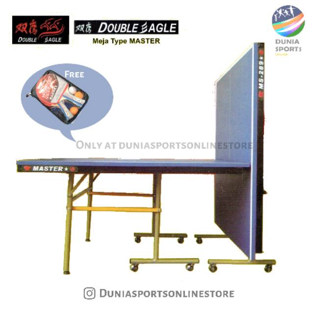Jual MEJA PINGPONG/ TENIS MEJA DOUBLE EAGLE TYPE MASTER | Shopee Indonesia