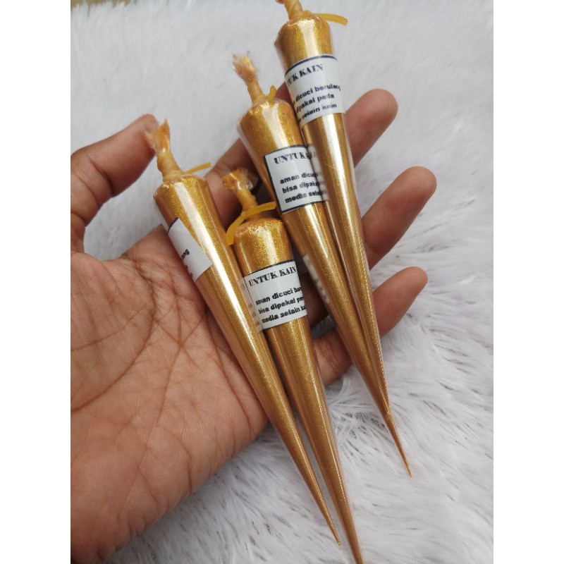 Jual Henna kain emas Henna craft Tinta timbul Cat rubber cat tekstile ...