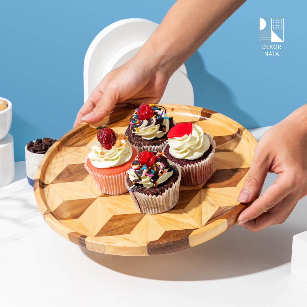 Jual Dekornata Orbi Wooden Plate / Piring Kayu Jati / Piring Ornamen 3D ...