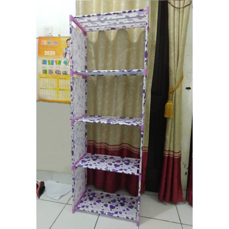 Jual Rak Serbaguna Rak Portable 5 Lapis 4 ruang (lebih besar) - Love ...