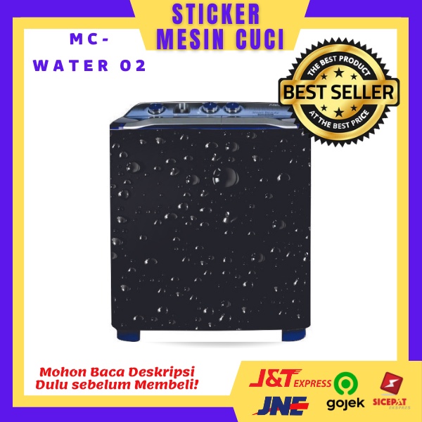 Jual STIKER MESIN CUCI Motif WATER/ MC-WATER / Bisa untuk 1 Tabung atau ...