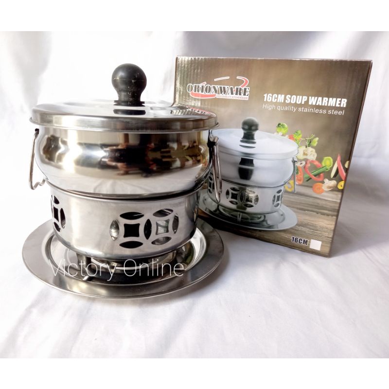 Jual Pemanas Penghangat Sop Wadah Saji Soup Warmer 16cm | Shopee Indonesia