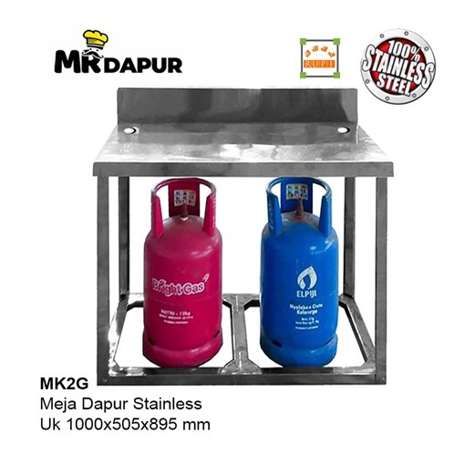 Jual Meja Stainless Steel MrDapur MK2GT Rak Meja Kompor Dapur | Shopee ...