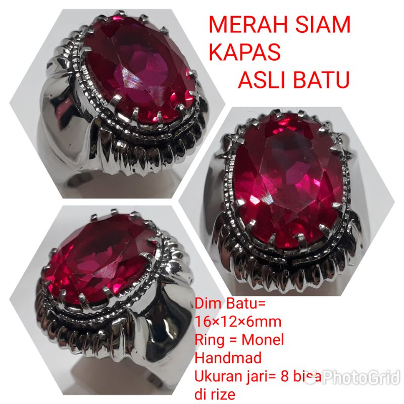 Jual MERAH SIAM BANGKOK ASLI BATU 01 | Shopee Indonesia