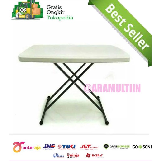 Jual Krisbow Meja Lipat Portabel Adjustable Ukuran 76X50X35-71.5 Cm ...