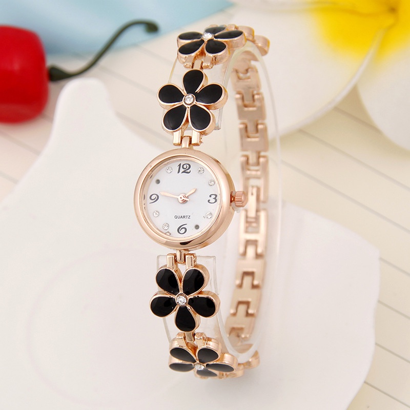 Jual JAM TANGAN RANTAI PREMIUM WANITA BUNGA GOLD PESTA PAMELA JAM111G1 ...