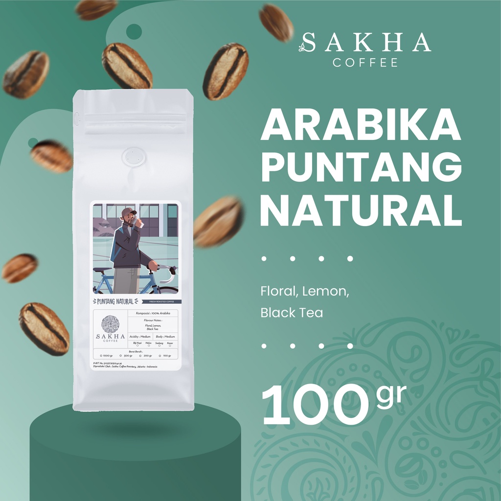 Jual Sakha Coffee Biji Kopi Arabika Gunung Puntang Natural Process ...