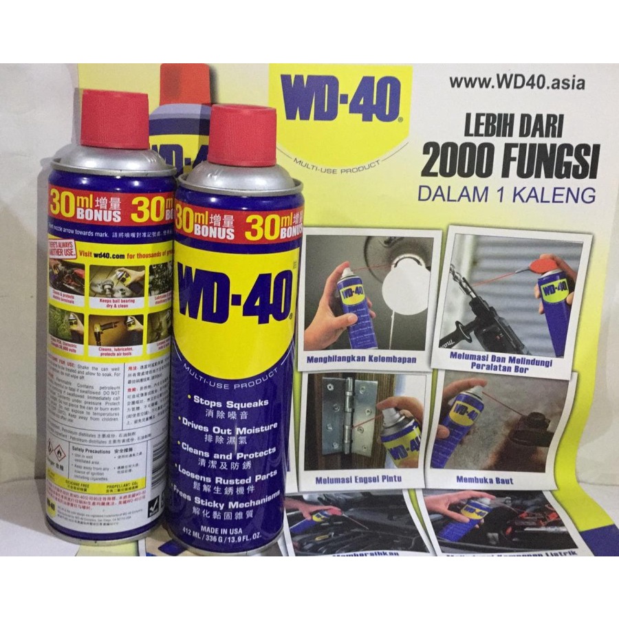Jual WD-40 412ML Multi Use Product/Pelumas Anti Karat WD-40 412ml | Shopee Indonesia