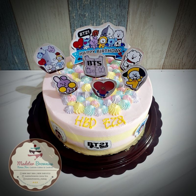 Jual kue ulang tahun BTS / kue karakter anak / kue ulang tahun cewek ...
