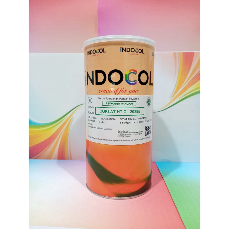Jual Pewarna Makanan INDOCOL ORIGINAL COKLAT HT (RC) | Shopee Indonesia