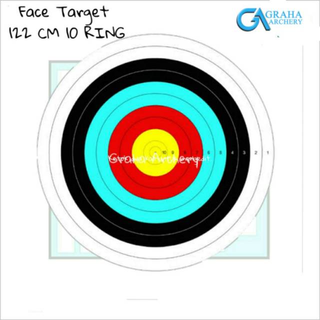 Jual Face Target Panahan (122CM 10RING) | Shopee Indonesia