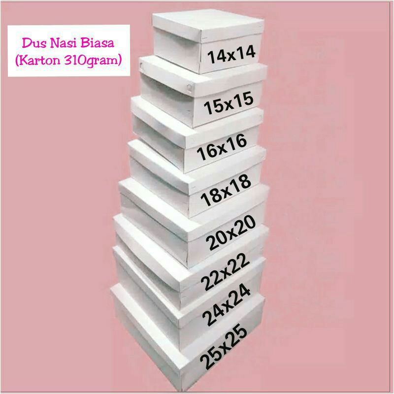 Jual Kardus Dus Nasi / Dus Tempat Wadah Makan Makanan Berkat Khajatan ...