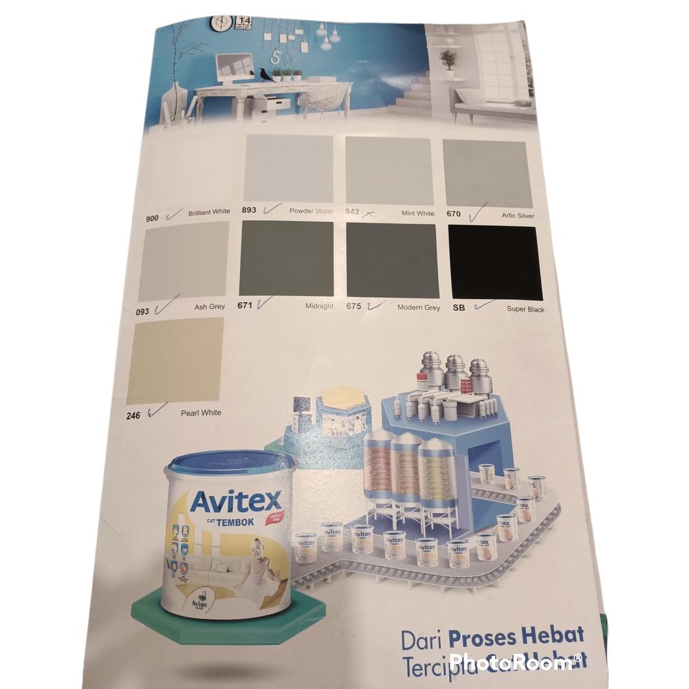 Jual Cat Avitex 1Kg Cat Tembok Dan Plafon Gypsum Avitex 1 Kg Avian ...