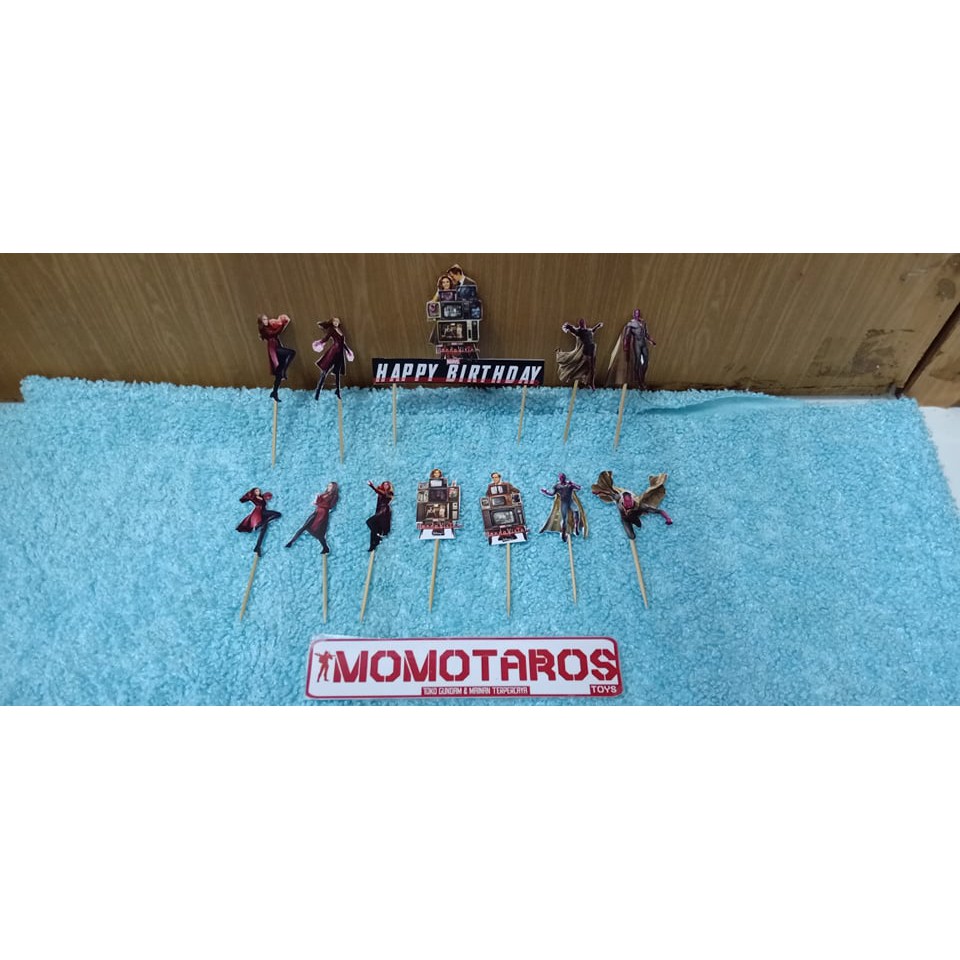 Jual Topper cake wanda vision set | Shopee Indonesia