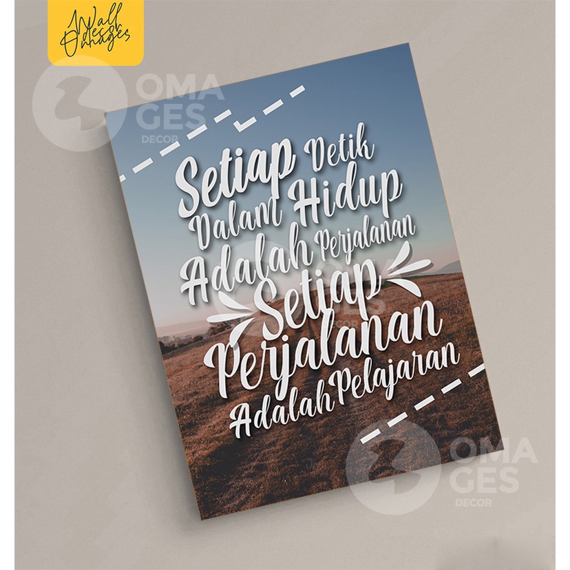 Jual omages poster kata motivasi dekorasi ruangan papan kayu | Shopee ...