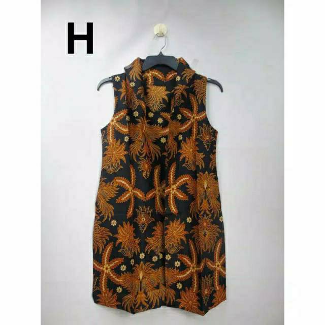 Jual ROMPI VEST BATIK MODEL BERKERAH | Shopee Indonesia