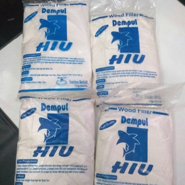 Jual Dempul hiu woodfiller hiu dempul kayu waterbase warna putih dempul ...