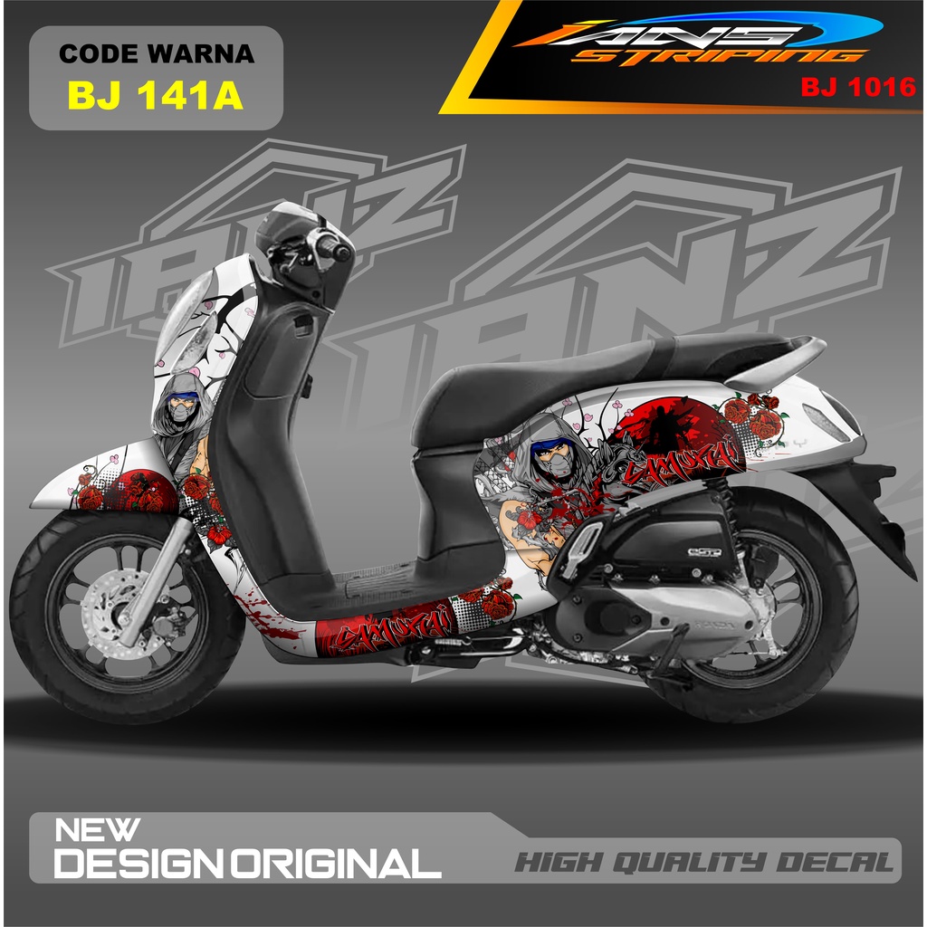 Jual STICKER SCOOPY DECAL ANIME FULL BLOK MOTOR / STICKER DECAL HONDA ...
