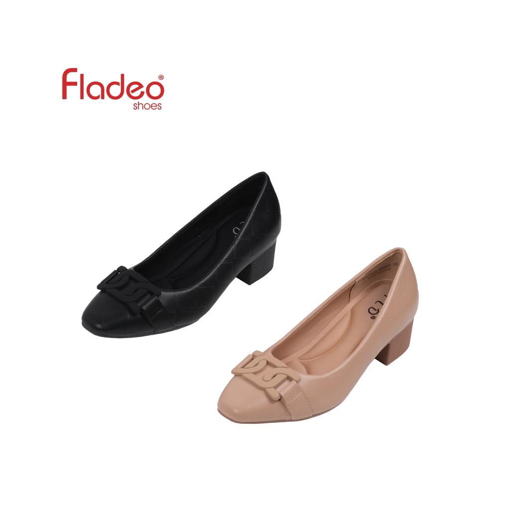 Jual Fladeo H22/LDFH648-1BG/Sepatu Ballerina Hak Tahu Wanita ...