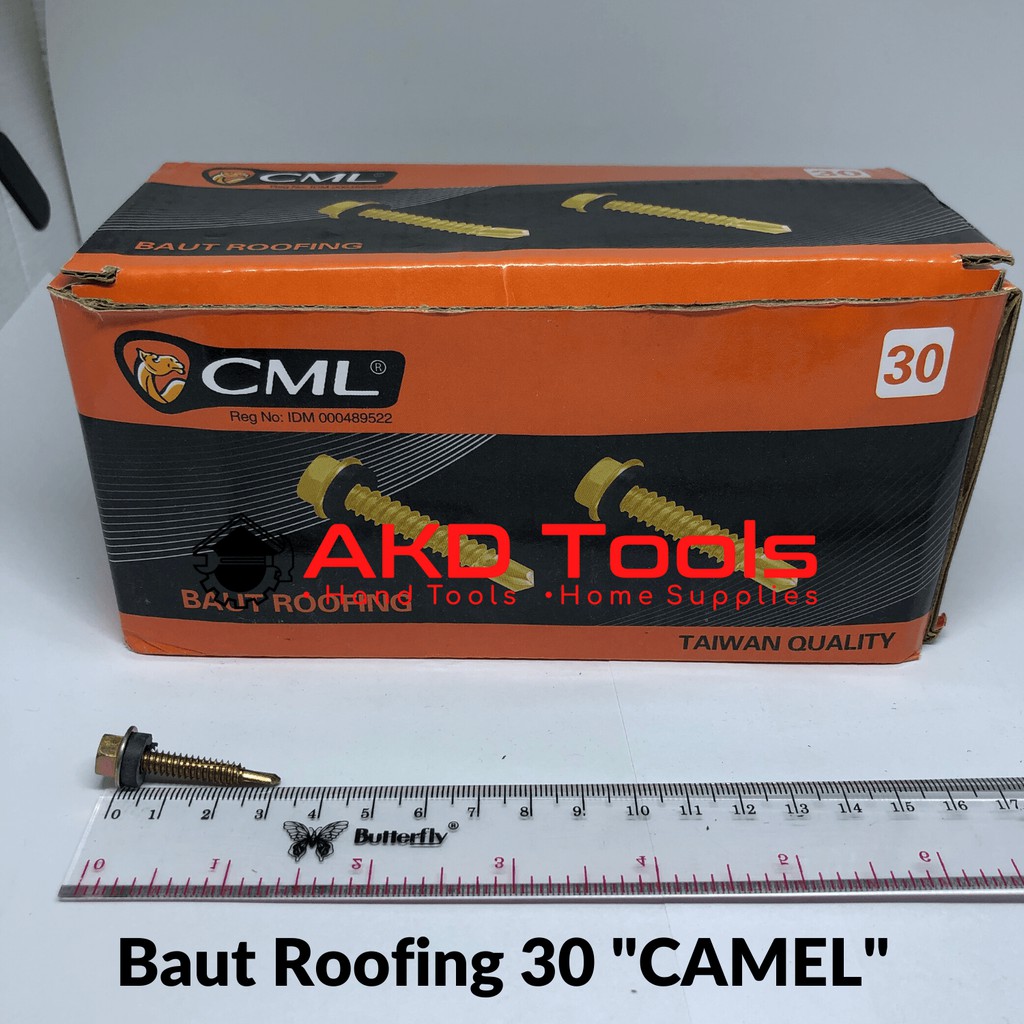 Jual (PER DUS) Baut Roofing / Skrup Sekrup Ruping / Rufing 2, 3, 4, 5 ...