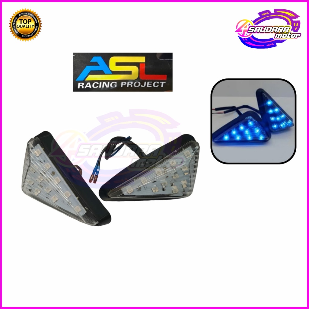 Jual Lampu Sen Segitiga, Lampu Tempel Led, Lampu Fairing Segitiga R15, Ninja, Gsx, Cbr | Shopee ...