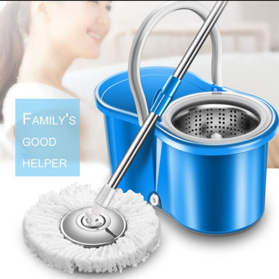 Jual Alat Pel Putar Spin Praktis Ultra Mop Alat Pel Lantai Magic Mop ...