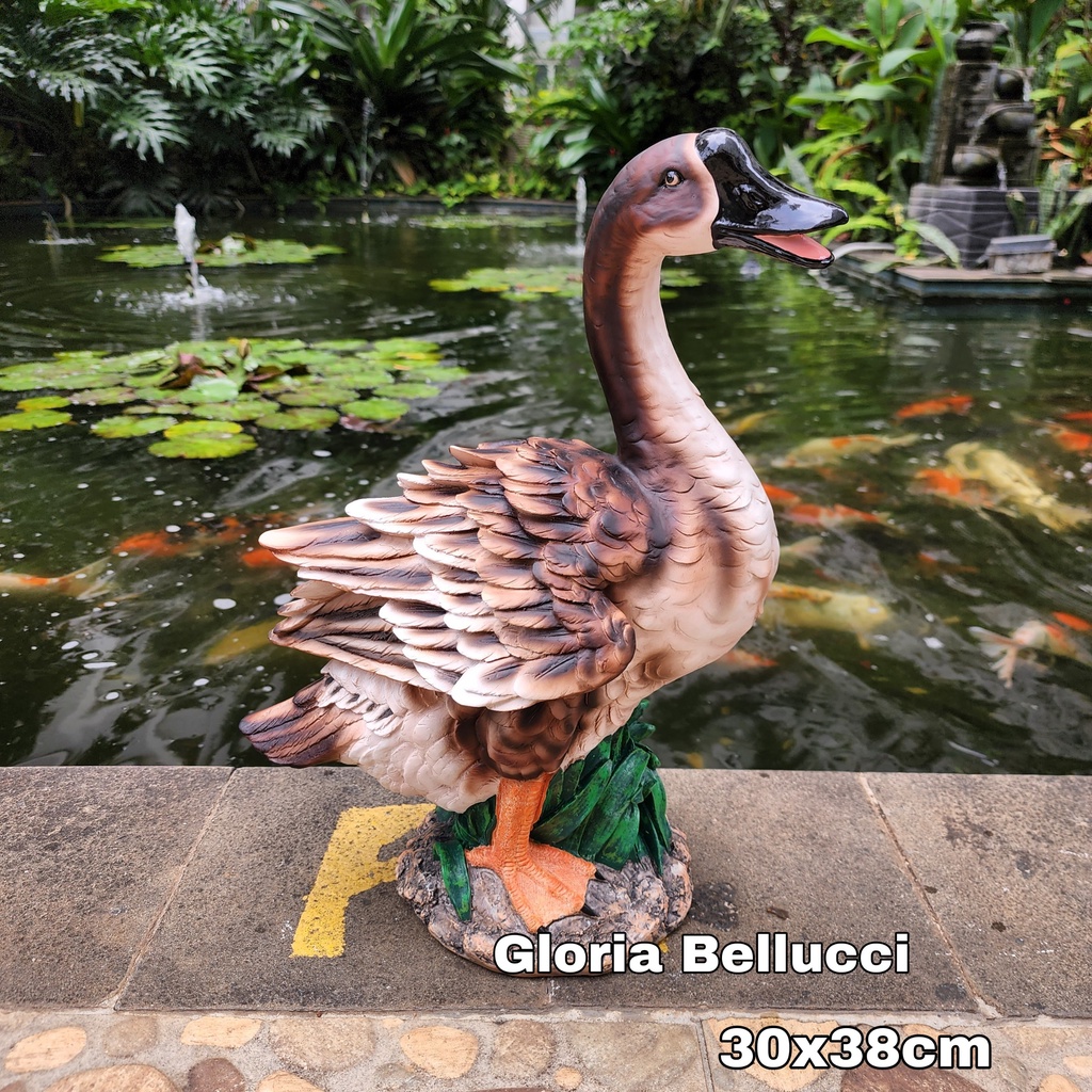 Jual Patung bebek mandarin pajangan angsa caroline JUMBO dekorasi ...