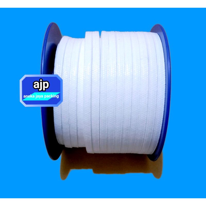 Jual gland packing 10mm (3/8 inch) x 5 kg fure teflon ptfe remes ...