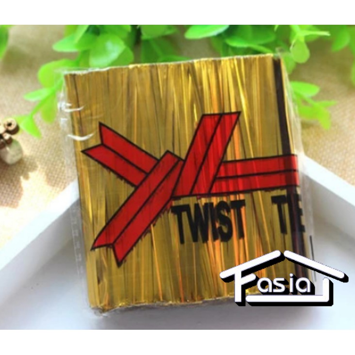 Jual FASIA - pengait plastik makanan pita kawat kait bungkus kue ...