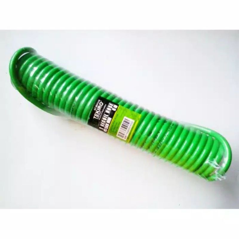 Jual SELANG RECOIL 6 METER TEKIRO (5X8 MM) / RECOIL HOSE GREEN & YELLOW ...