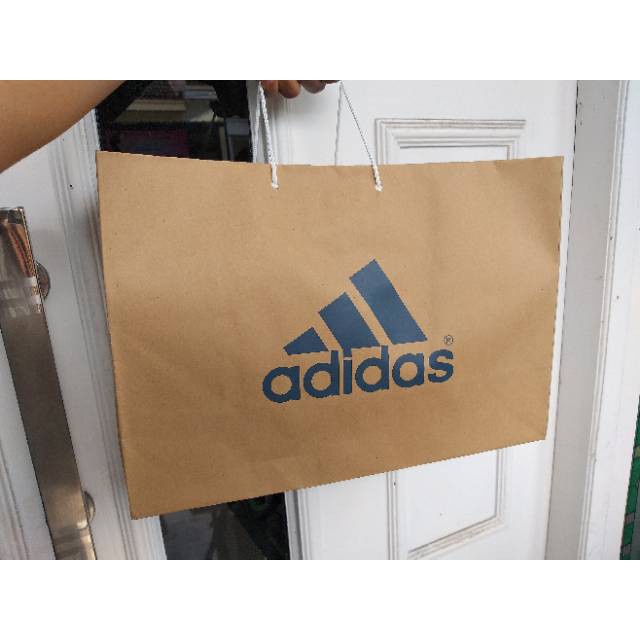 Jual Paperbag Tas Paper Adidas Original 35x14x24 CM Coklat Tempat ...