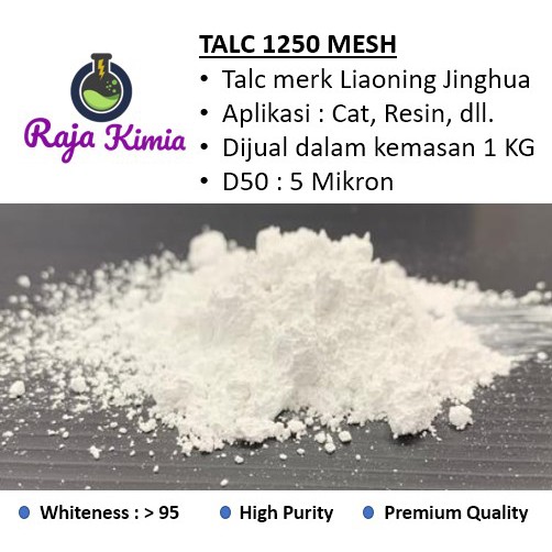 Jual TALC LIAONING POWDER MESH 1250/ TALK/ TALEK - 1 KG | Shopee Indonesia