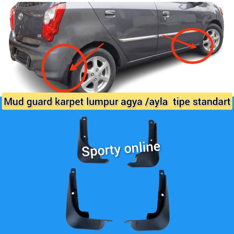 Jual mud guard agya dan ayla tipe standart | Shopee Indonesia