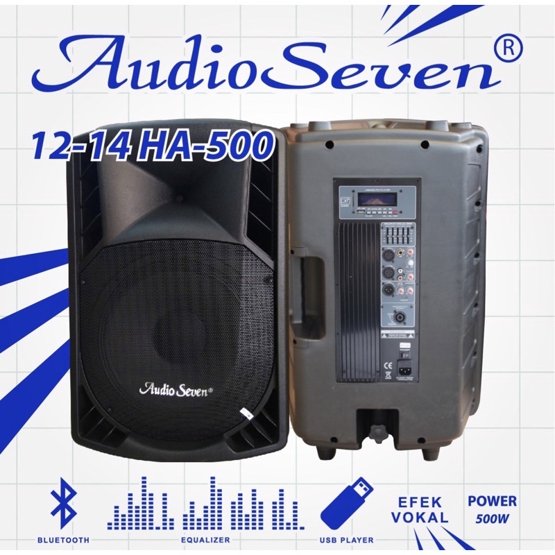 Jual Speaker aktif 12 inch audio seven original | Shopee Indonesia