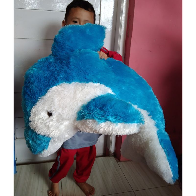 Jual BONEKA LUMBA LUMBA DOLPHIN DOLL IKAN JUMBO BESAR 1 METER MAINAN ...