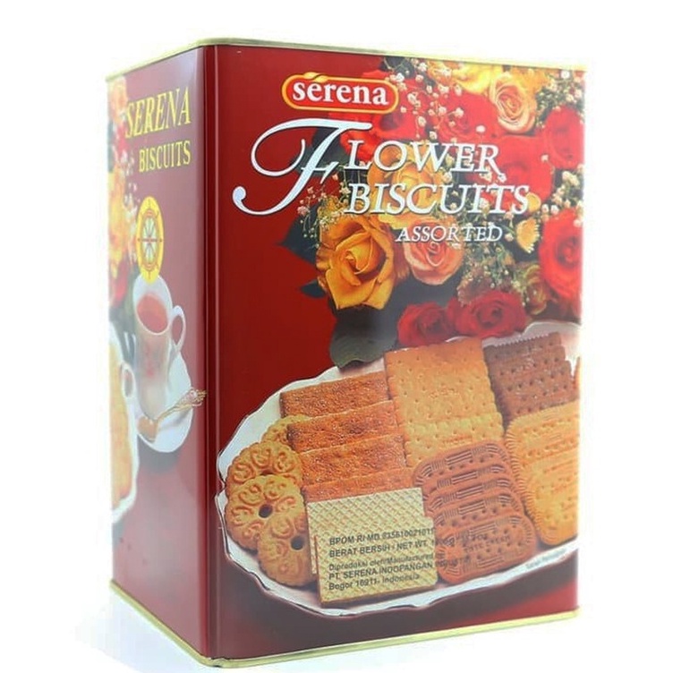 Jual Serena Flower Assorted Biskuit Kaleng 1kg | Shopee Indonesia