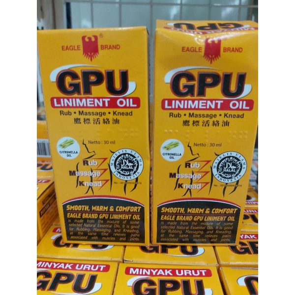 Jual GPU Minyak Gosok Liniment Oil Citronella 30 ml | Shopee Indonesia