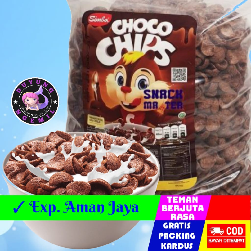 Jual Choho Chips Stroberi 500gram / Koko Krunch Simba Coklat - Divaraz ...