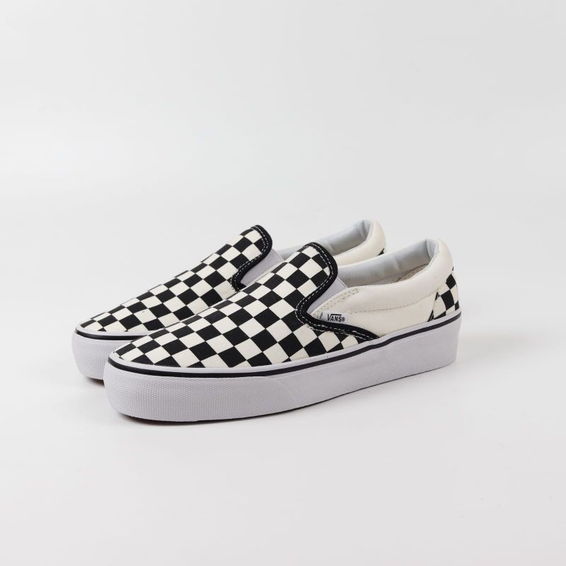 Jual Vans Slip On Classics Platform Checkerboard (Brand New With Tag ...