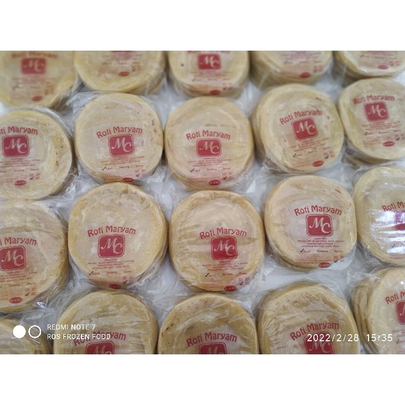 Jual ROTI MARYAM / ROTI CANE / ROTI CANAI FROZEN ISI 10 ORI | Shopee ...