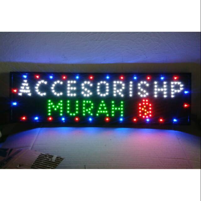 Jual Papan tulisan lampu led / led sign accesoris hp murah | Shopee ...