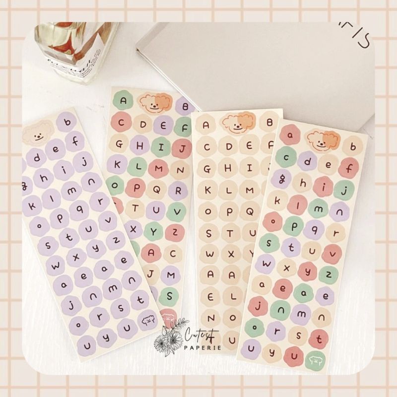 Jual CUTE ALPHABET DECO STICKER/STIKER ALFABET LUCU | Shopee Indonesia