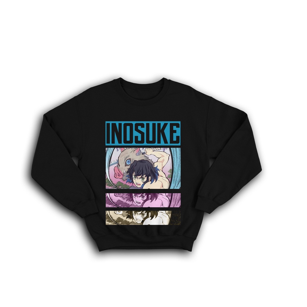 Jual SWEATER CREWNECK TERBARU DEMON SLAYER INOSUKE HASHIBIRA TANJIRO ...