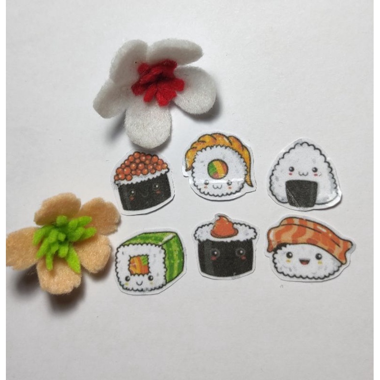Jual Sticker Sushi Pack 6pcs |Stiker Sushi Emoji Pack|Diary Planner ...
