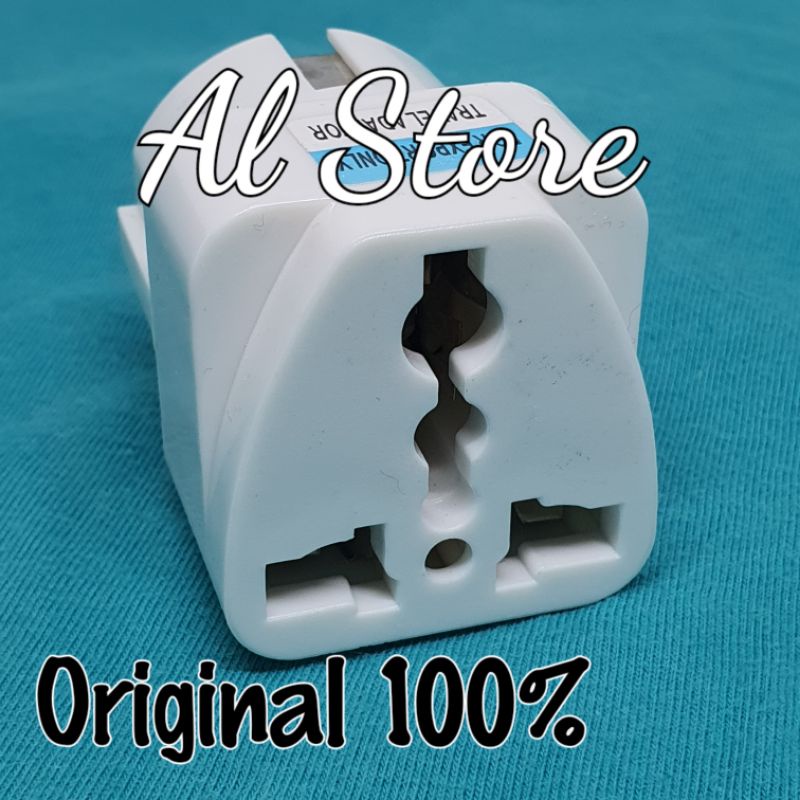 Jual Travel Adapter Original Over Steker Colokan Gepeng 3 Kaki ke 2 ...